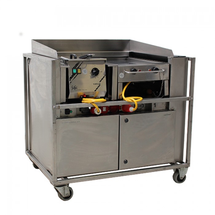 Front cooking unit, met afzuiging - Héman horecaverhuur