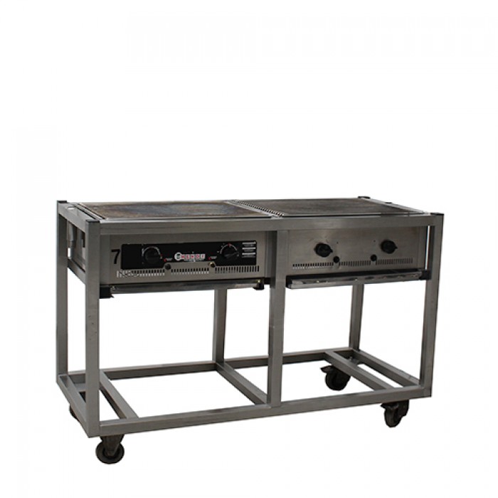 Barbecue groot, op propaangas - Héman horecaverhuur